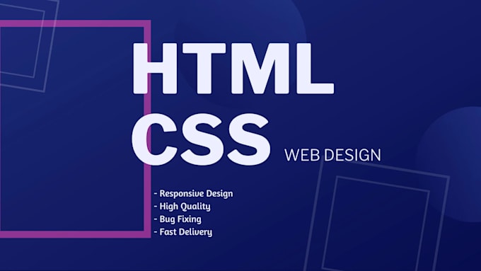 Convert your designs into html css website by Mariam_umar_ | Fiverr