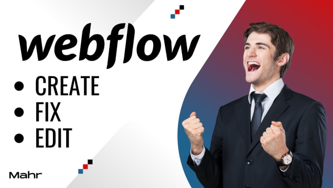 Create, edit and fix your webflow website by Mahrrrrrrr | Fiverr