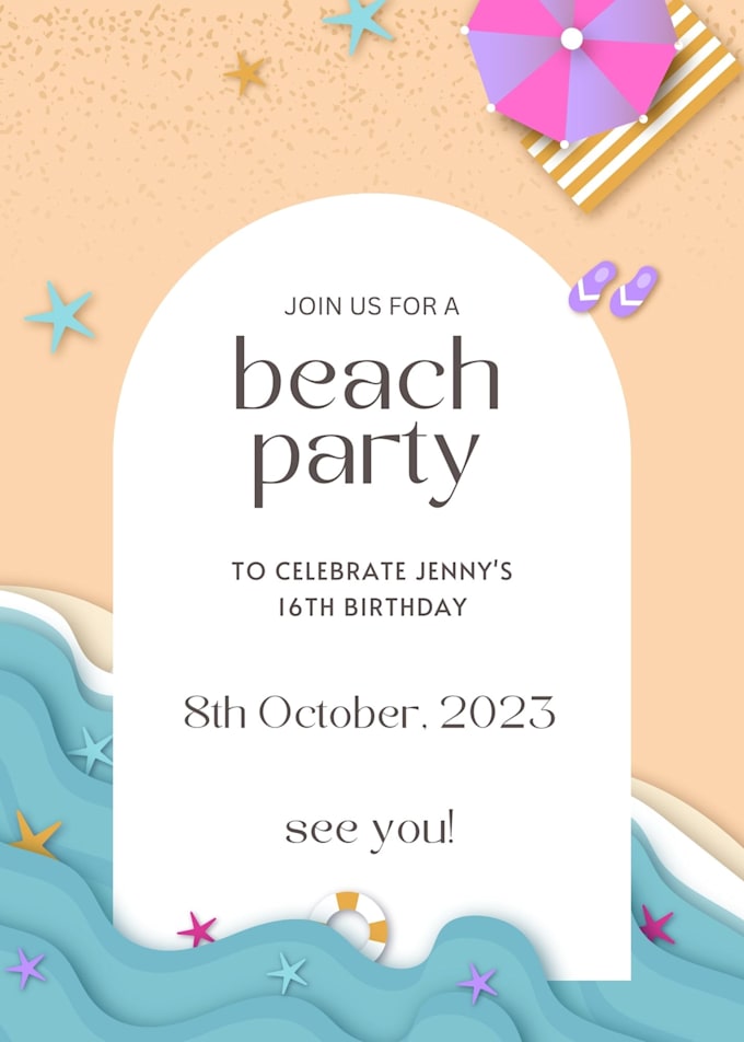 Do nice invitation card for every occasion by Sisi01 | Fiverr