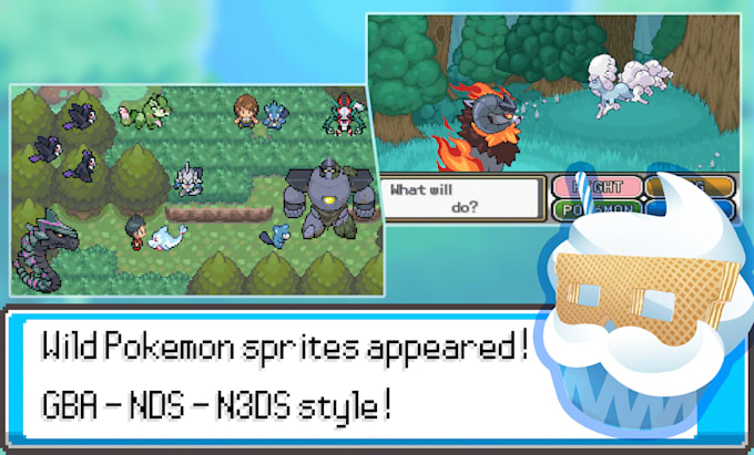 Make pokemon style sprites by Yogurcomics | Fiverr