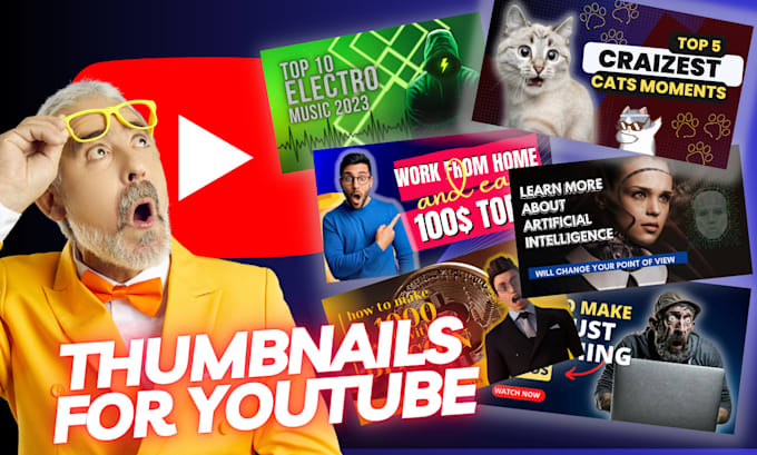 Make youtube thumbnails for you by Davidprieto333 | Fiverr