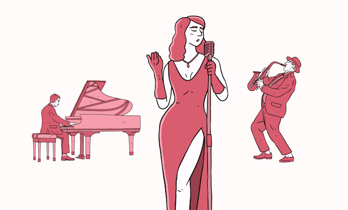 Draw monotone line art illustration for you by Studioodtzi | Fiverr