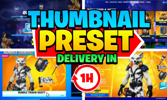 Create You A Fortnite Psd Thumbnail Preset In Hd By L3oteck Fiverr 8496