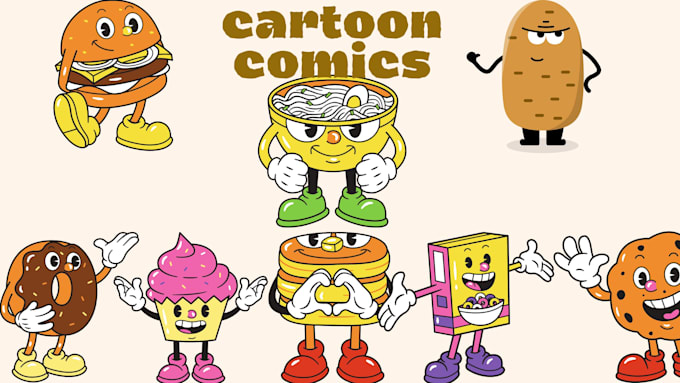 Create a funny 2d cartoon and comics character in 24hrs by Mr ...