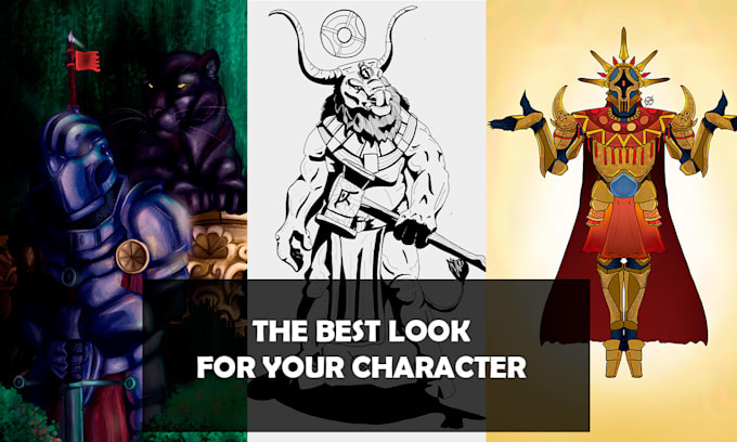 Illustrate your original character full body and color by ...