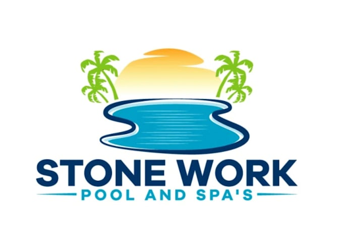 Design unique pool and spa logo for your business by Gail_heavener | Fiverr