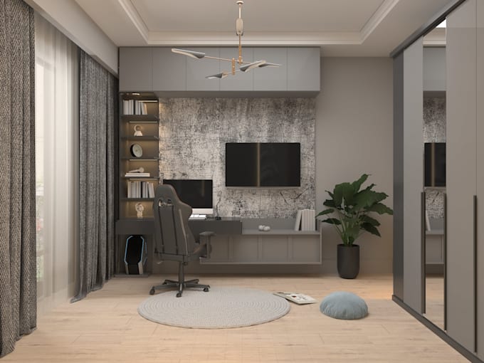 Design your interior exterior and render realistic by Mfatih309 | Fiverr