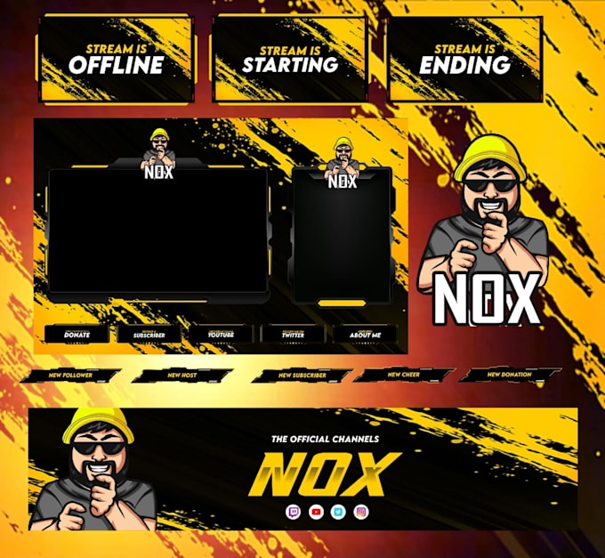 Make animated twitch overlays, panel for vtuber and streamers by ...