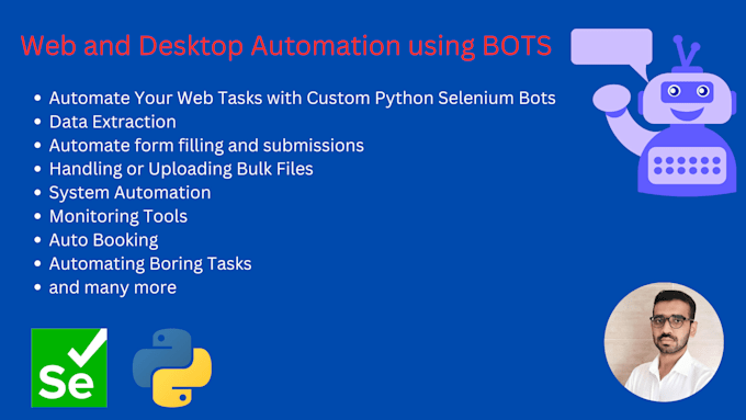 Make python bots, browser automation and data scrapers with selenium by ...
