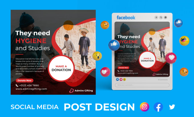 Create social media facebook instagram post design by Zeedesigns01 | Fiverr