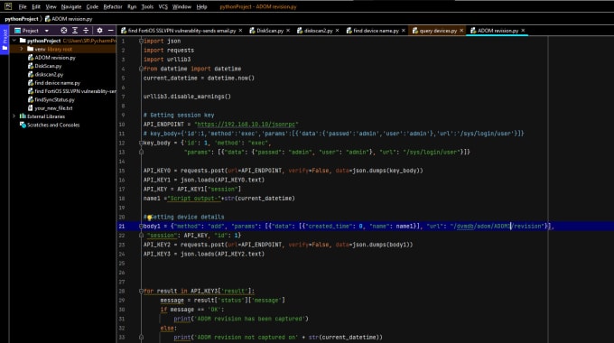 Fortigate Firewall Automation Using Python By Sudhar25 Fiverr
