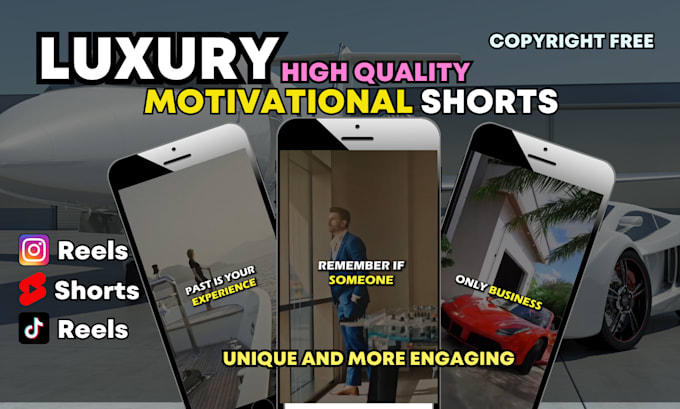 Create luxury motivational instagram reels, youtube shorts, and tiktok videos by Tb_creation ...