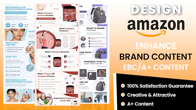 Design specific a plus enhanced brand content ebc for amazon by ...