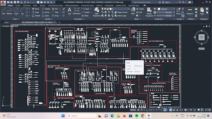 Draw sld or any electrical panel drawing by Kaushikdas905 | Fiverr