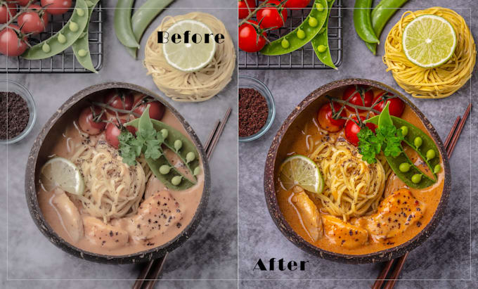 Do professional food photo editing and retouching using photoshop and ...