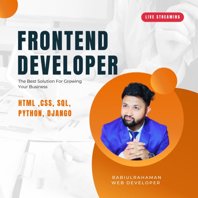 Be Your Frontend And Backend Web Developer By Using Htmlcss By