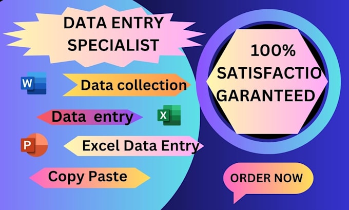 Do data entry copy paste pdf to excel web research by Dataplus22 | Fiverr