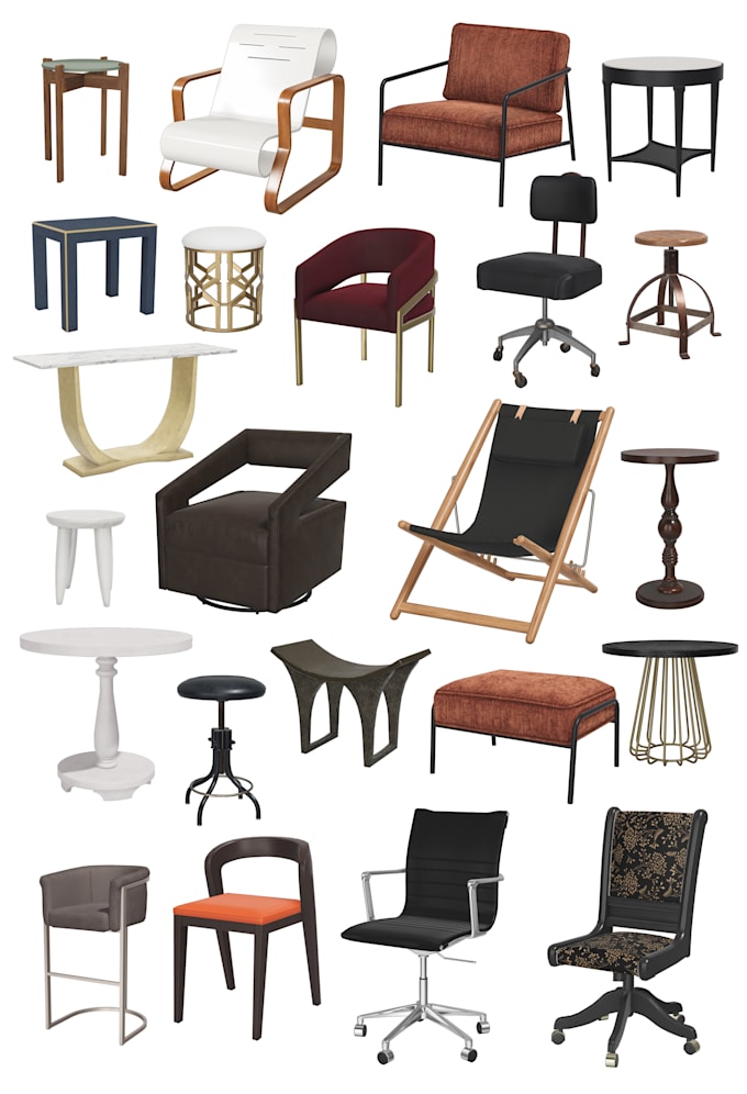 Create for you any 3d realistic furniture models you need by Annem2023 ...