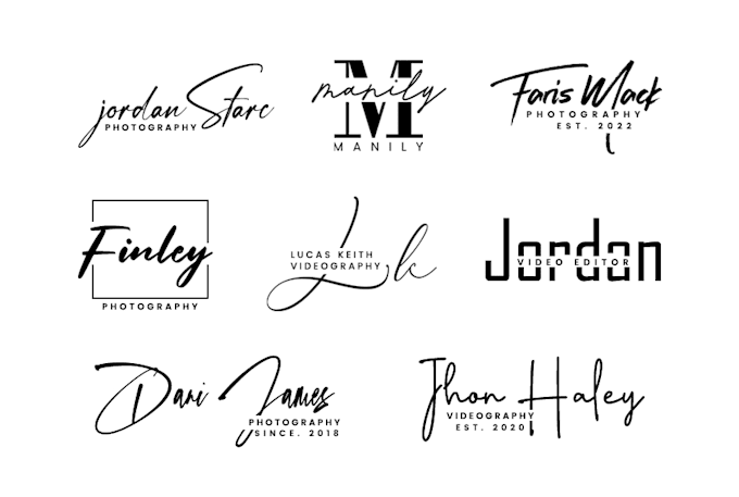 Design handwritten, cursive, scripted, handwriting, signature logo by ...