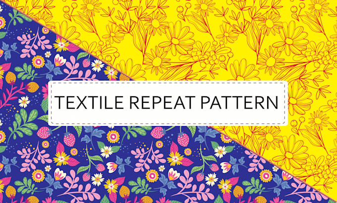 Create stunning textile repeat pattern for you by Hussainahameed | Fiverr