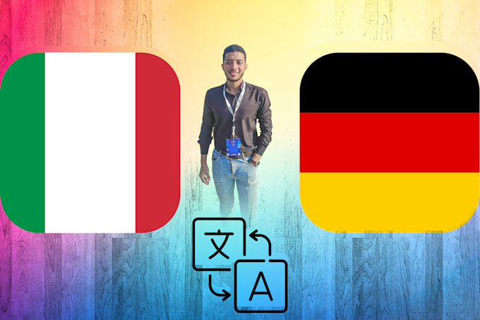Translate from german to italian, italian to german by Ahmedraslanco ...