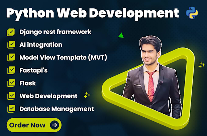 Develop A Python Backend For Your Website Using Django Fastapi Or