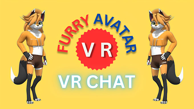 3d model, vrchat avatar, fursona for vtuber, vrchat, animaze, facerig ...