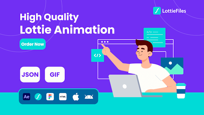 Create Lottie Json Animation For Your Website Or Mobile App By Rshoun