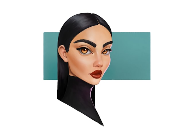 Draw amazing semi realistic stylized portraits by Daniel_trg | Fiverr