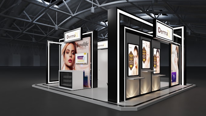 Create creative 3d booth design by Shadenbahaa | Fiverr