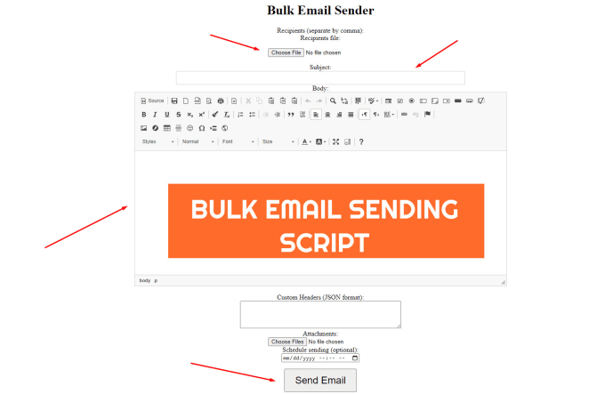 Create bulk email sending script with any api by Intajpc | Fiverr