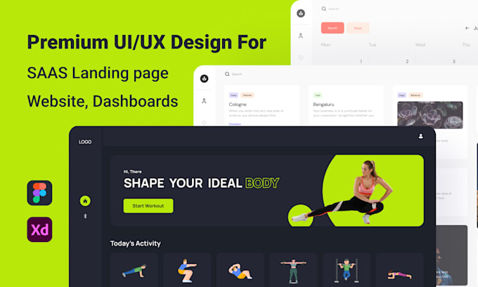 Design ui ux for website, webapp, landing page, saas, dashboard by Montaeuiux | Fiverr