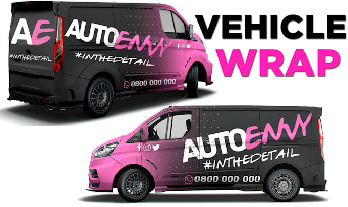 Make eye catching vehicle wrap, car wrap design to boost your brand ...