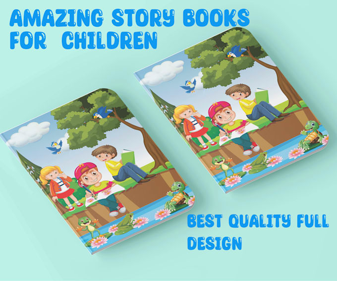 Making children story book cover illustration and mock up by Art_lover ...