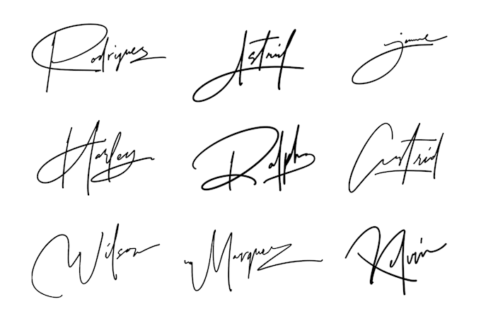 Make autograph, calligraphy, logo with signature style by Alghz_ | Fiverr
