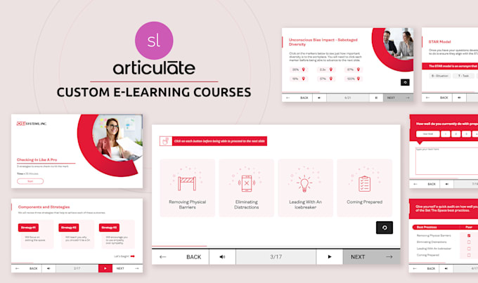 Design a scorm and xapi compliant elearning course in articulate ...