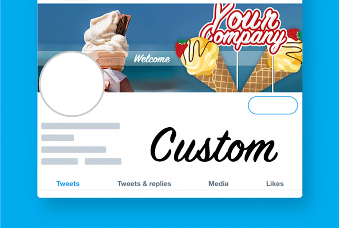 Create a custom twitter background header for you by Peteg4131 | Fiverr