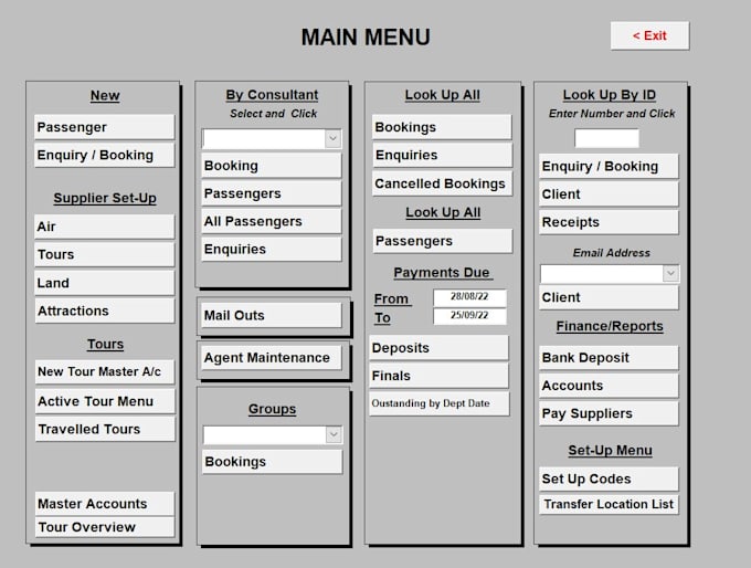 Design a access database or update existing databases by Gregoryannan | Fiverr