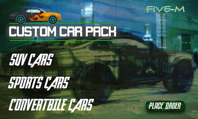 Make you fivem custom car pack by Youshabaloch | Fiverr