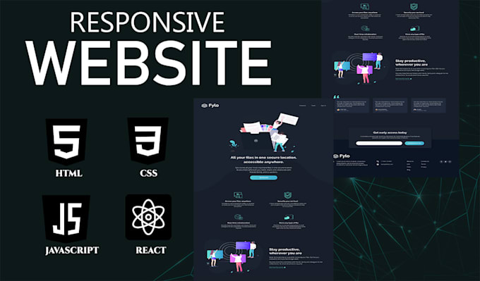 Create Responsive Custom Website Using Html Css Javascript By Alaphalexdesign Fiverr