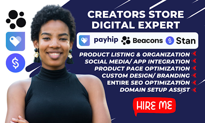 Setup payhip ecommerce design stan store payhip digital products beacon ai pages by ...