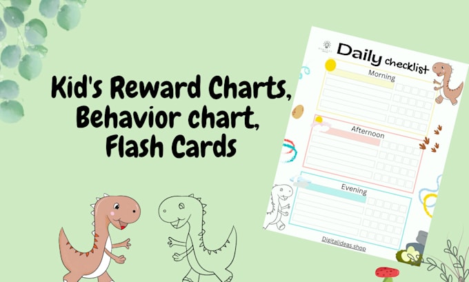 Create kids rewards charts for kids by Animationtutor | Fiverr
