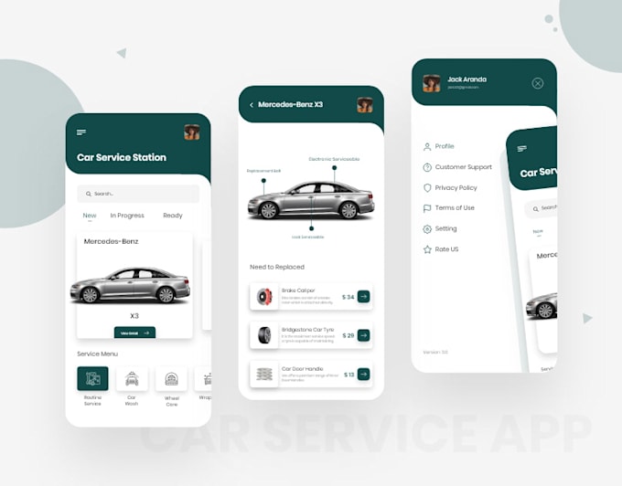 Build on demand car auto repair app on android and ios with admin panel by Brettyehhmama | Fiverr