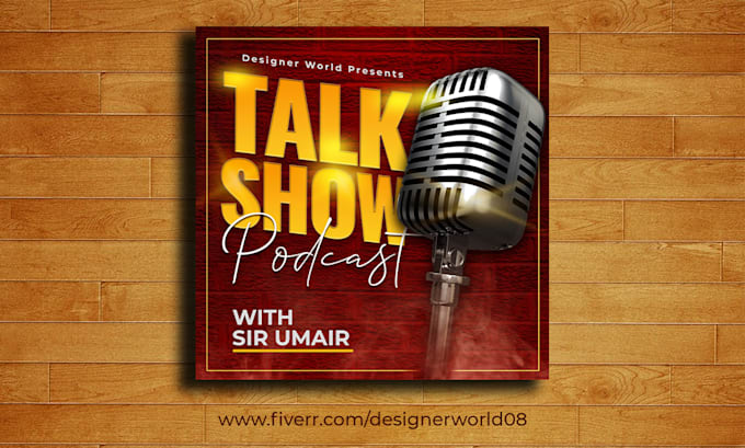 Do custom podcast cover art design by Designerworld08 | Fiverr
