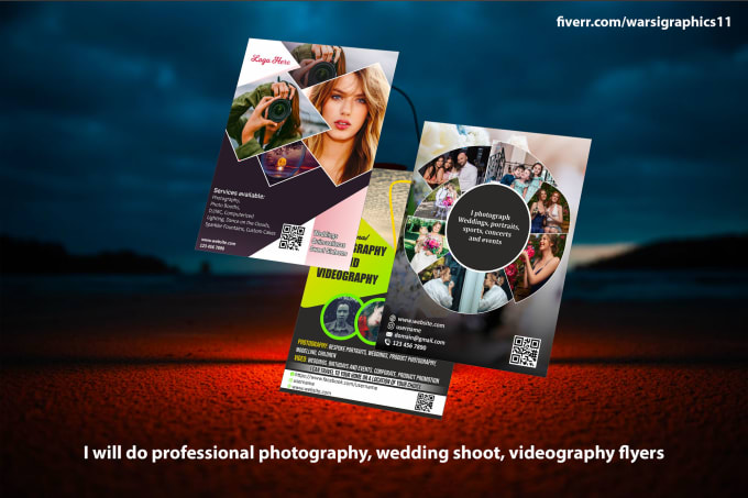 Design elegant photography videography flyers by Warsigraphics11 | Fiverr