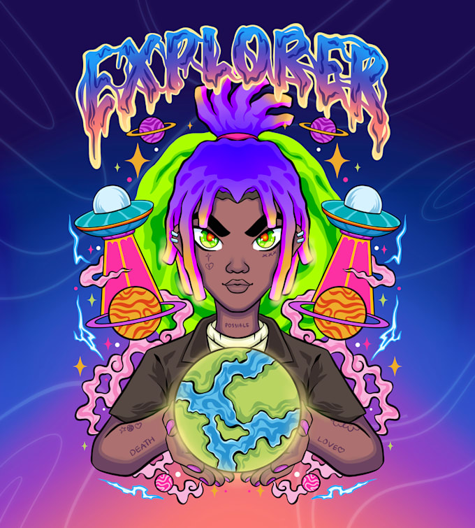 Create anime emo rap hiphop album cover by Niickdsgn | Fiverr