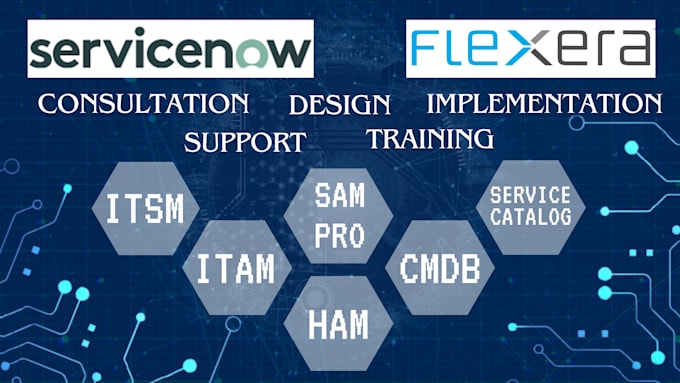 Assist with servicenow flexera itam ham, sam pro, contract mgt , itsm ...