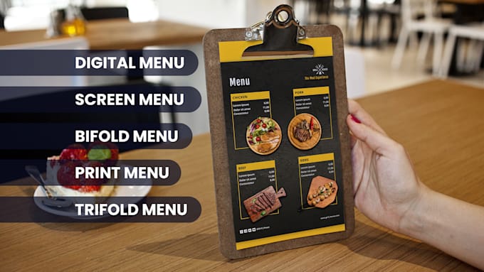 Design restaurant menu, digital menu, food menu by Dhambha_one7 | Fiverr