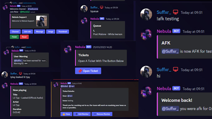 Create a custom discord bot for your server by Suffxr | Fiverr