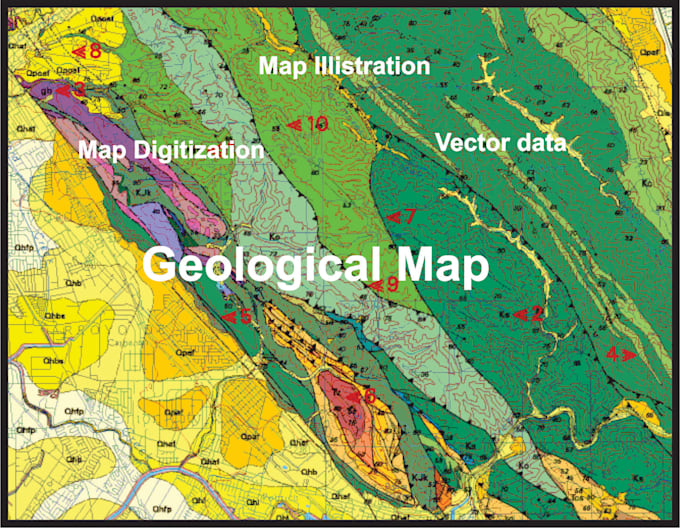 Create a geological and vector map for you by Khurramijaz777 | Fiverr